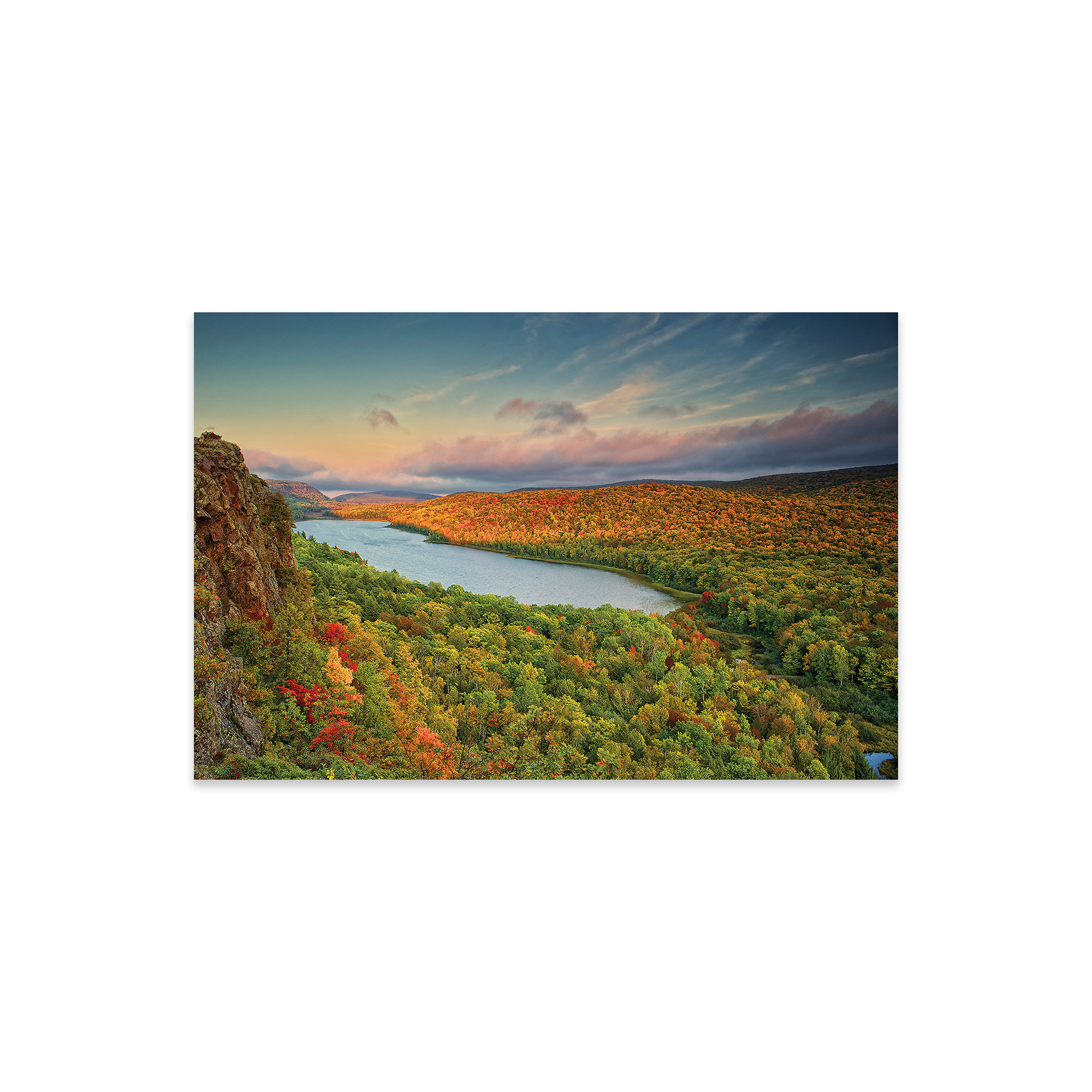Millwood Pines Aquista Autumn Evening Landscape, Lake Of The Clouds, Ontonagon County, Upper ...